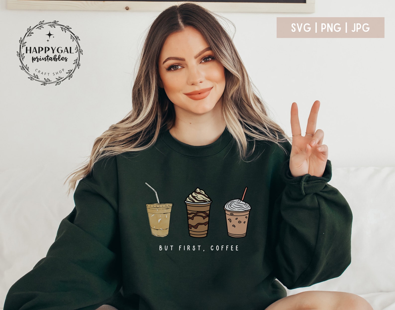 Coffee Svg Bundle Trendy Iced Coffee Shirt Png Groovy Coffee - Etsy
