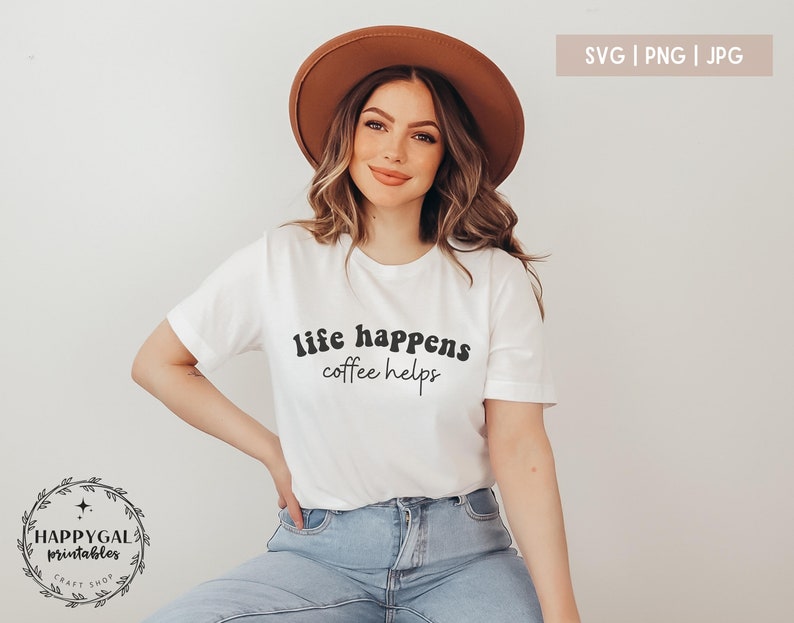 Coffee Svg Bundle Trendy Iced Coffee Shirt Png Groovy Coffee - Etsy