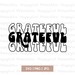 Grateful Layered Retro Font Svg, Gratitude Svg for Cricut, Thankful ...