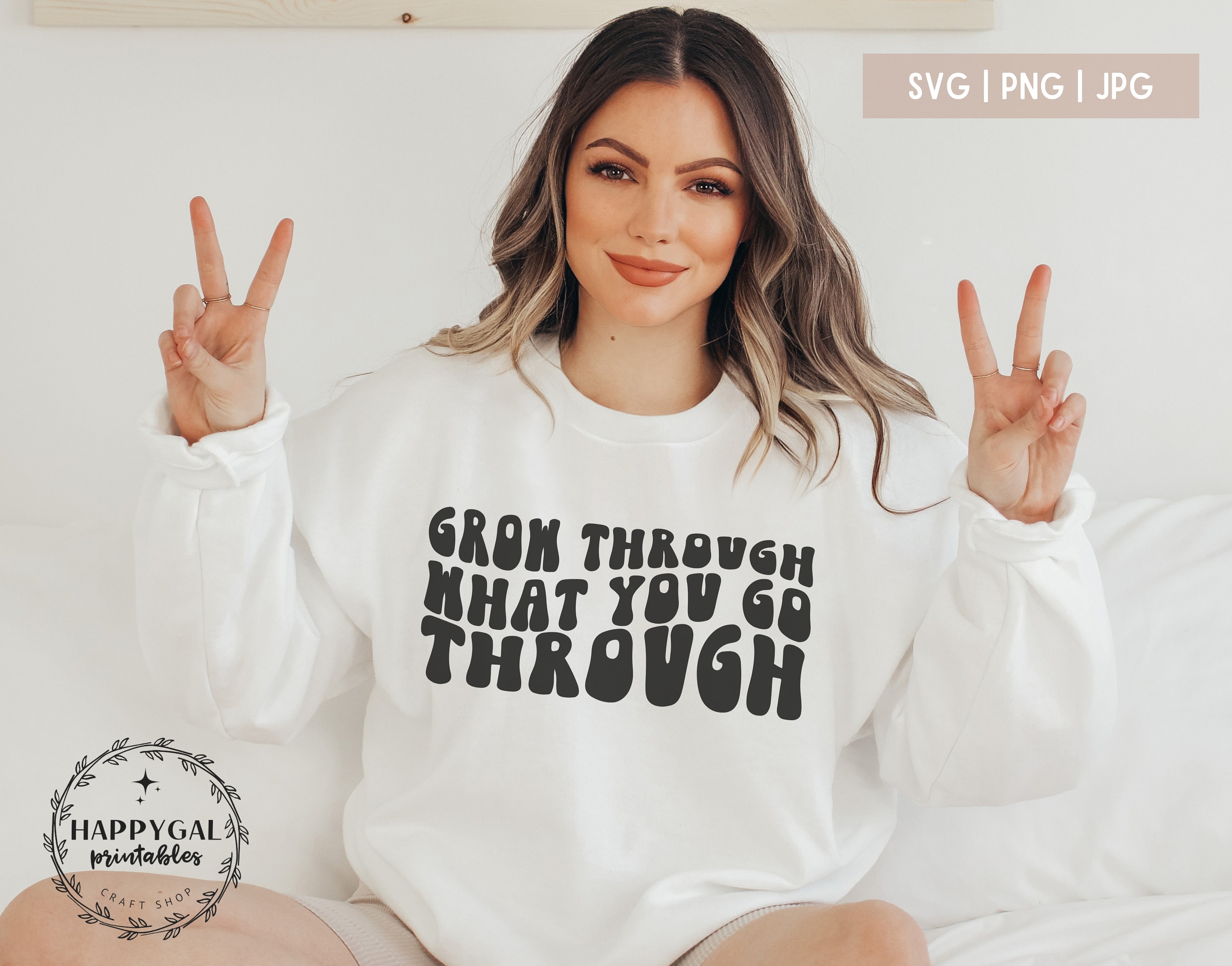 Hippie Growth Mindset SVG, Mental Health Awareness PNG (digital ...