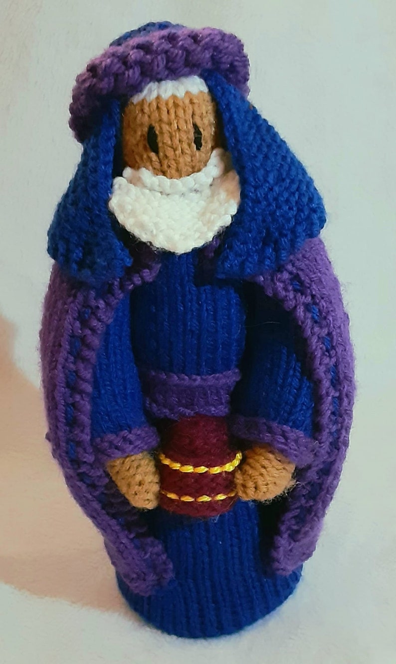 Personalized Knit Nativity Scene Not Whitewashed Fun Custom Colors ...