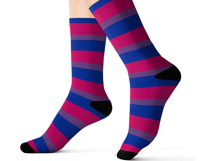 Bisexual Pride Flag Socks Bi Pride Socks LGBT Accessories - Etsy