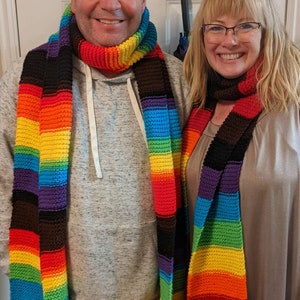 Personalized Pride Flag Scarf Custom Handmade - Etsy