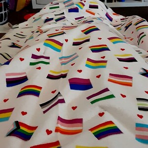 Rainbow Pride Patchwork Quilt Handmade Knit - Etsy