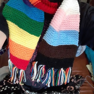 Personalized Pride Flag Scarf Custom Handmade - Etsy