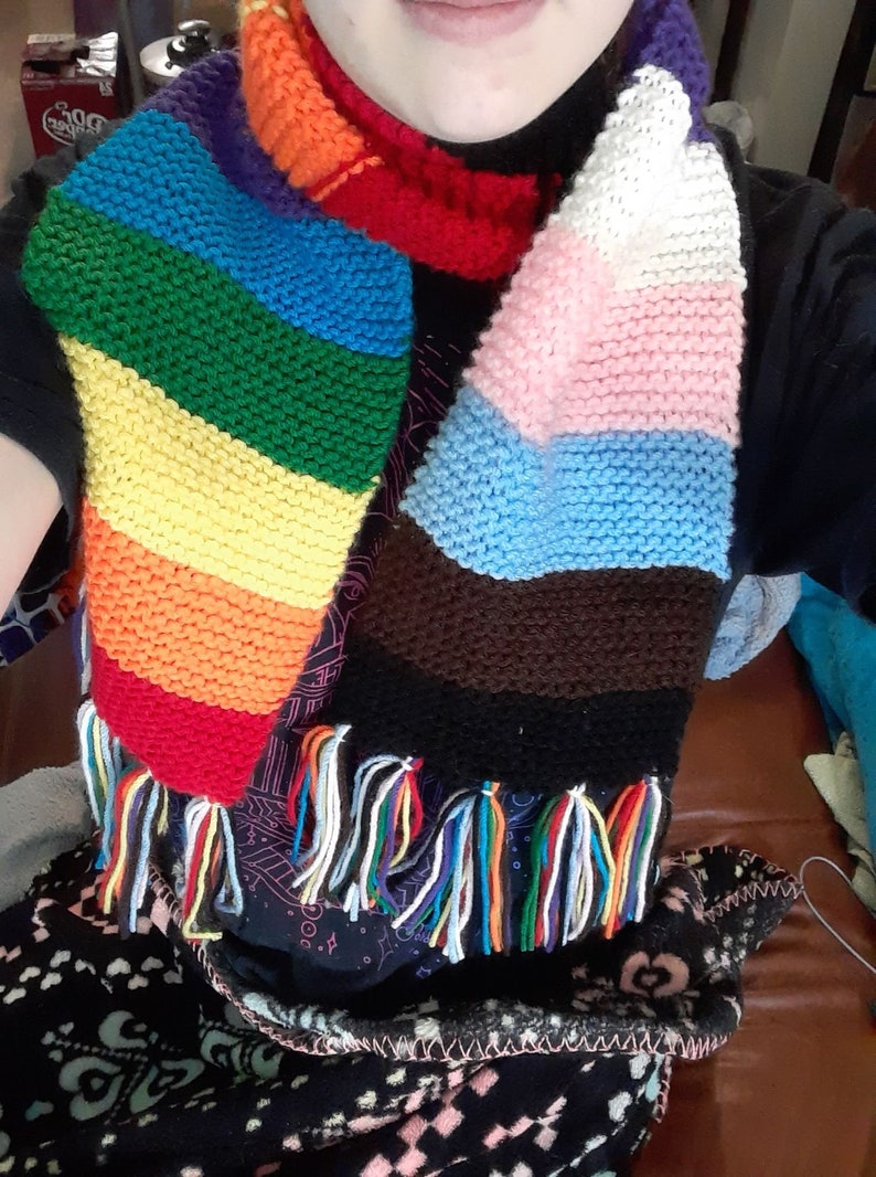 Personalized Pride Flag Scarf Custom Handmade - Etsy