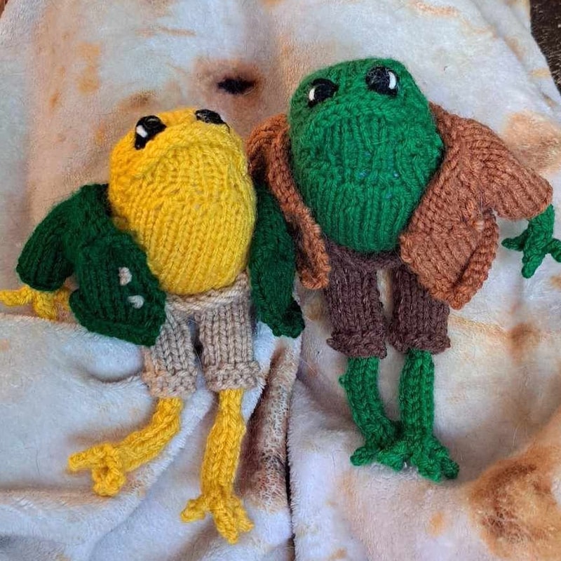 Frog and Toad Plush - Etsy