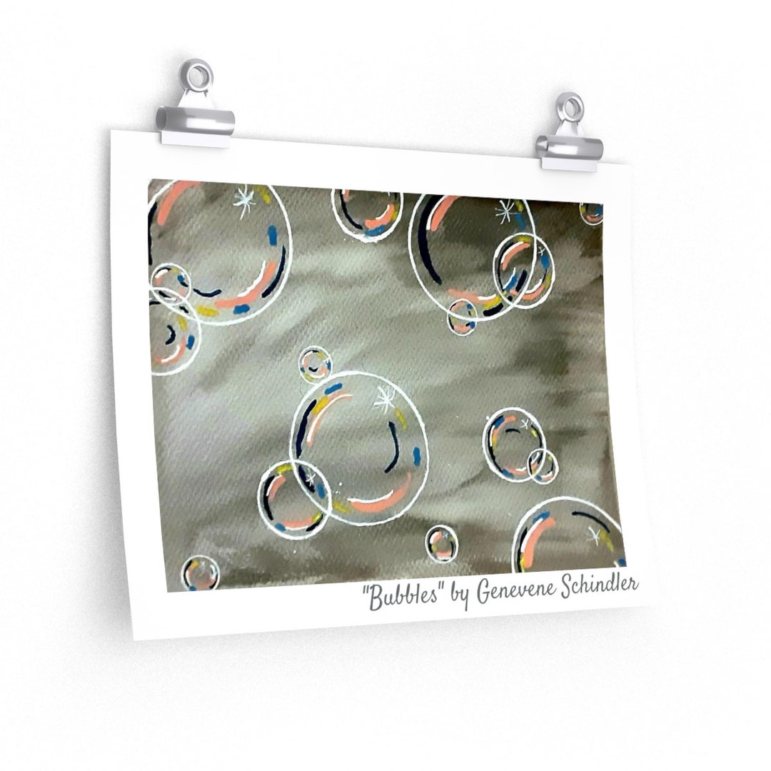 Bubbles Original Art Print - Etsy