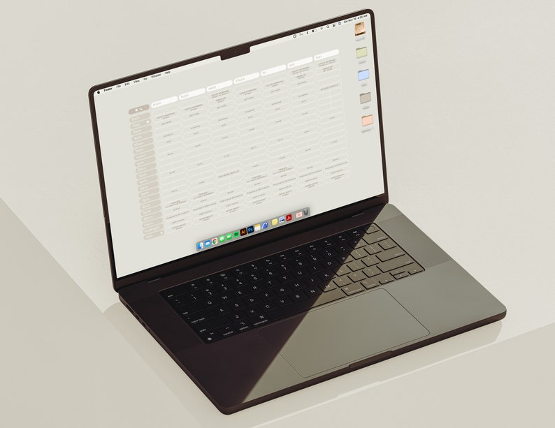 Large Daily Planner Desktop Wallpaper, Aesthetic Planner, Minimal ...