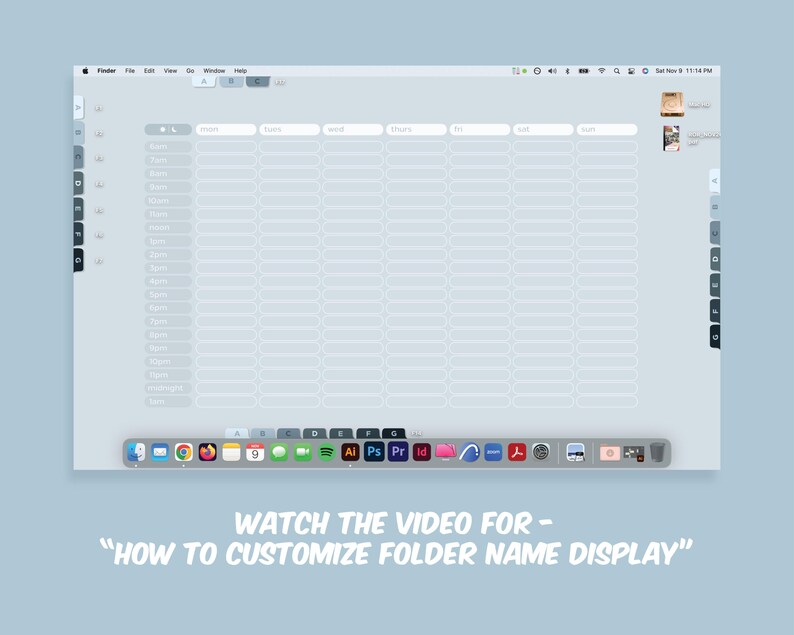 Desktop Icons, Blue Desktop Icons, Aesthetic Folder Icons for Mac, Cute ...
