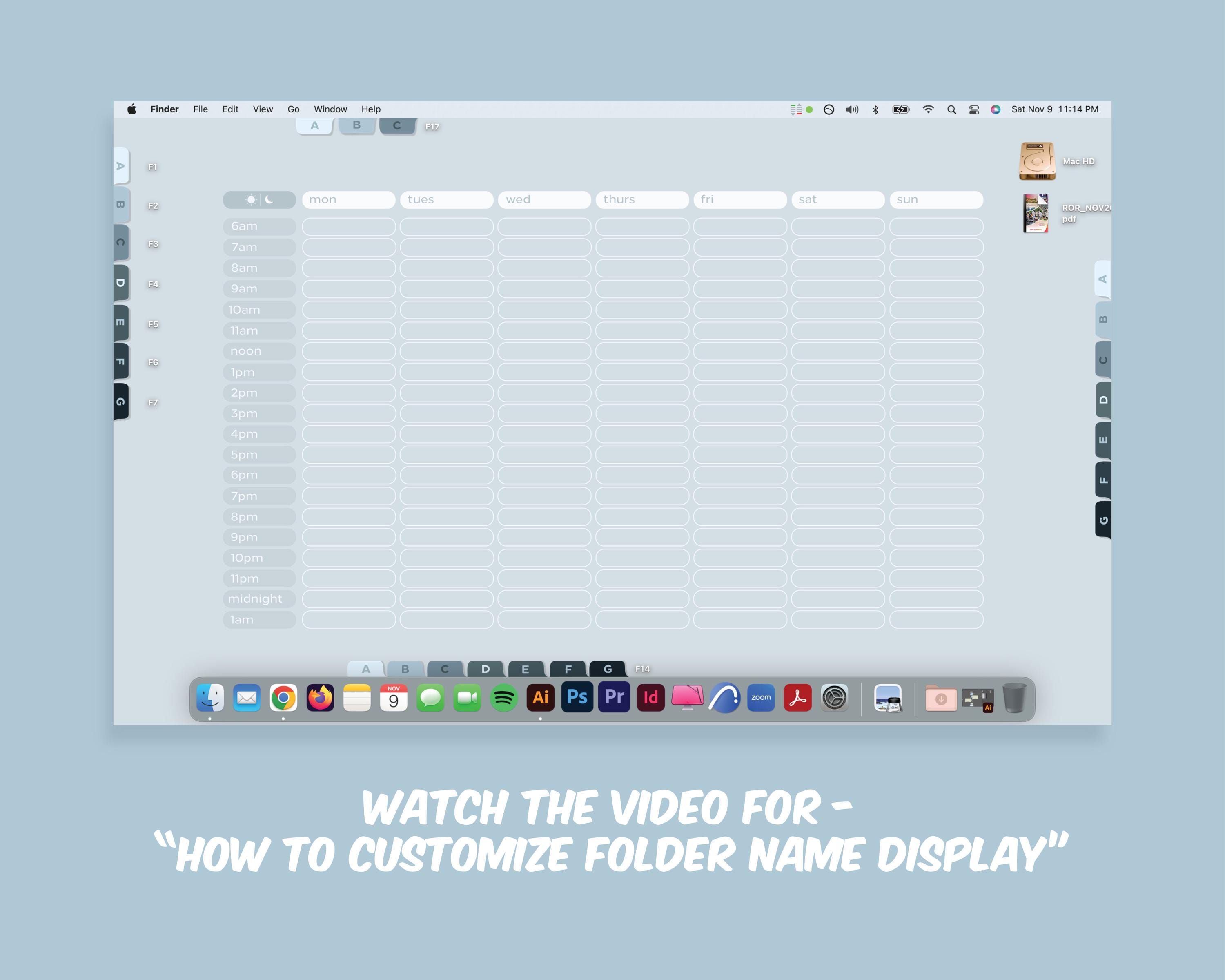 Desktop Icons, Blue Desktop Icons, Aesthetic Folder Icons for Mac, Cute ...