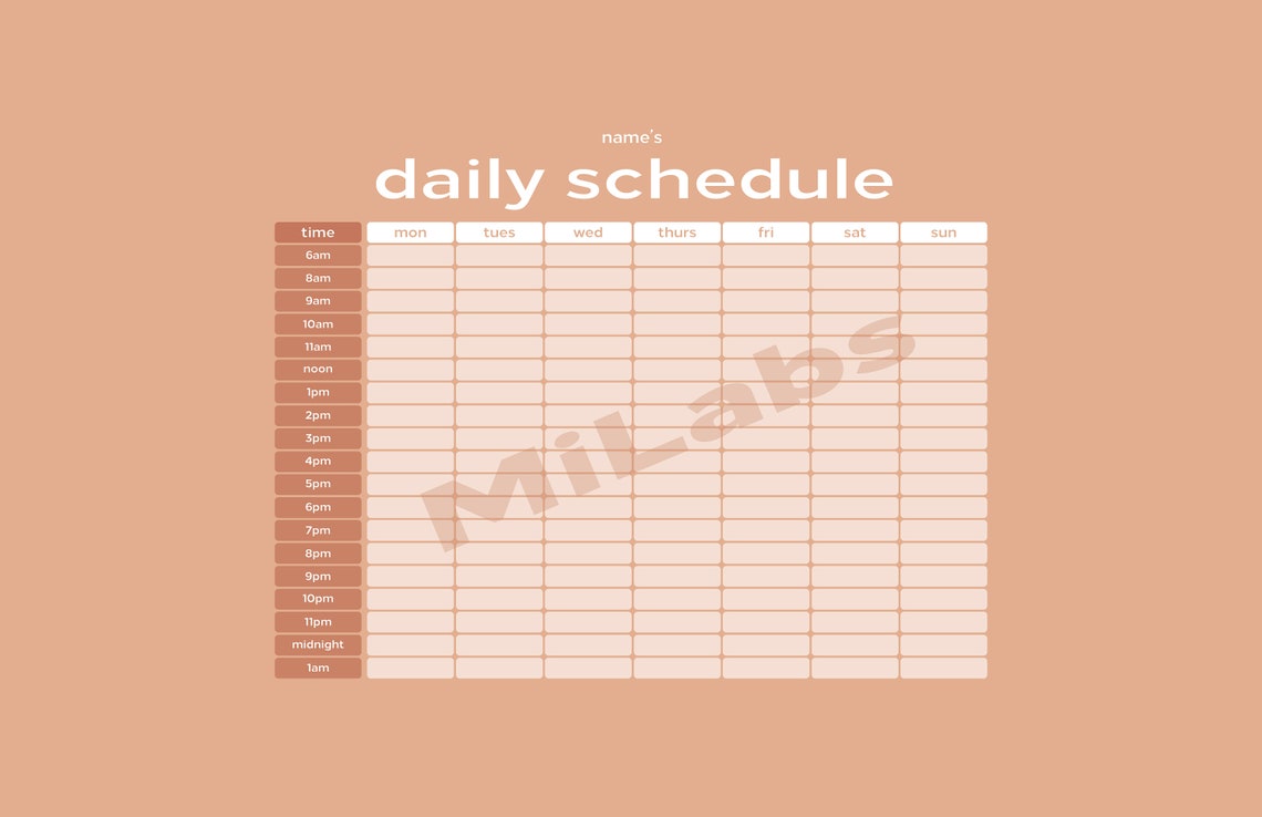 Small Daily Planner Desktop Wallpaper, Cute Planner, Minimal Planner ...