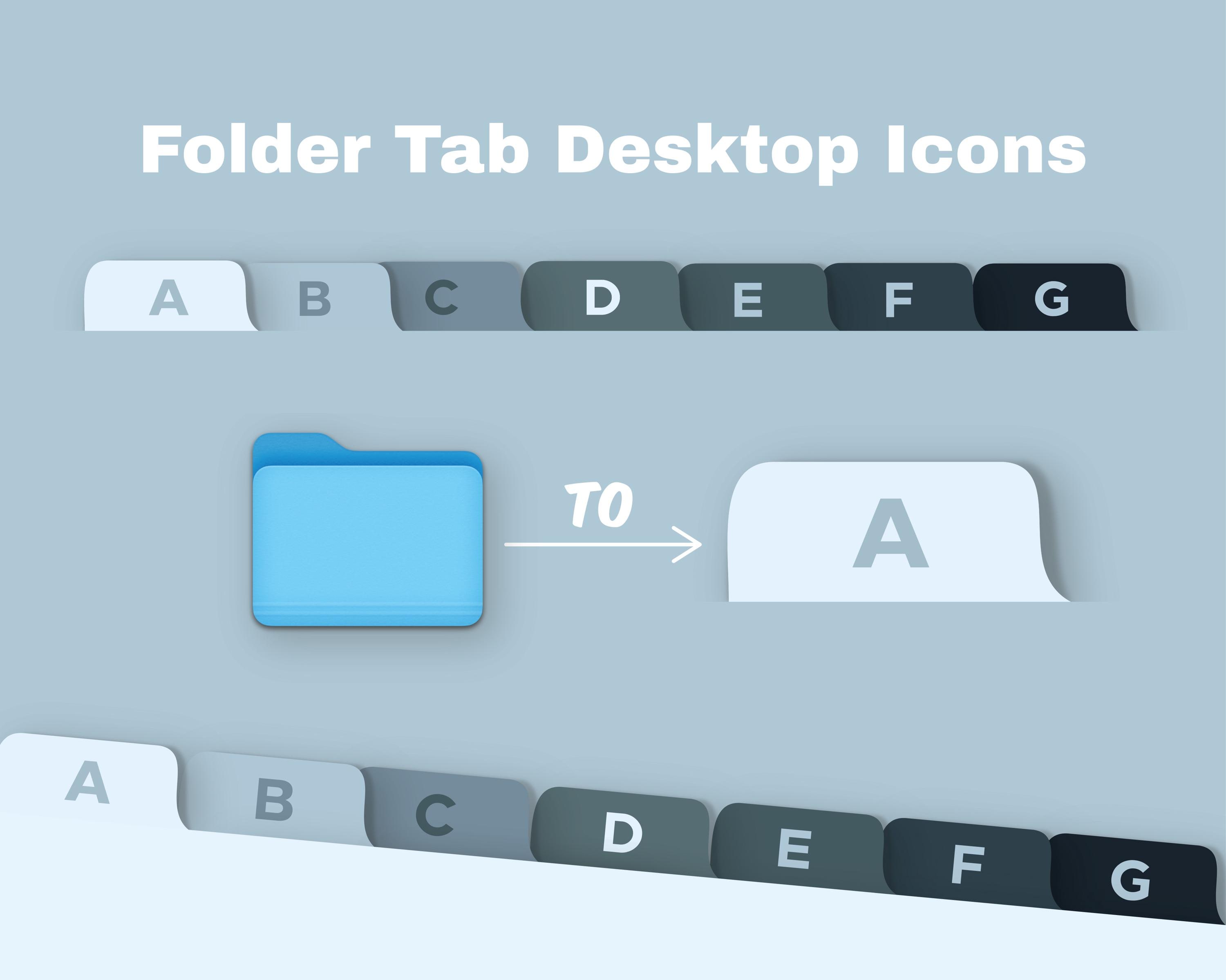 Desktop Icons, Blue Desktop Icons, Aesthetic Folder Icons for Mac, Cute ...