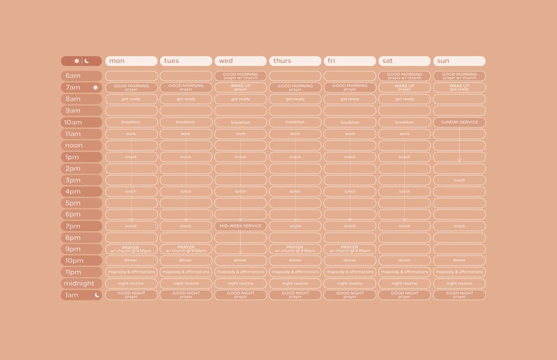 Large Daily Planner Desktop Wallpaper, Aesthetic Planner, Minimal ...