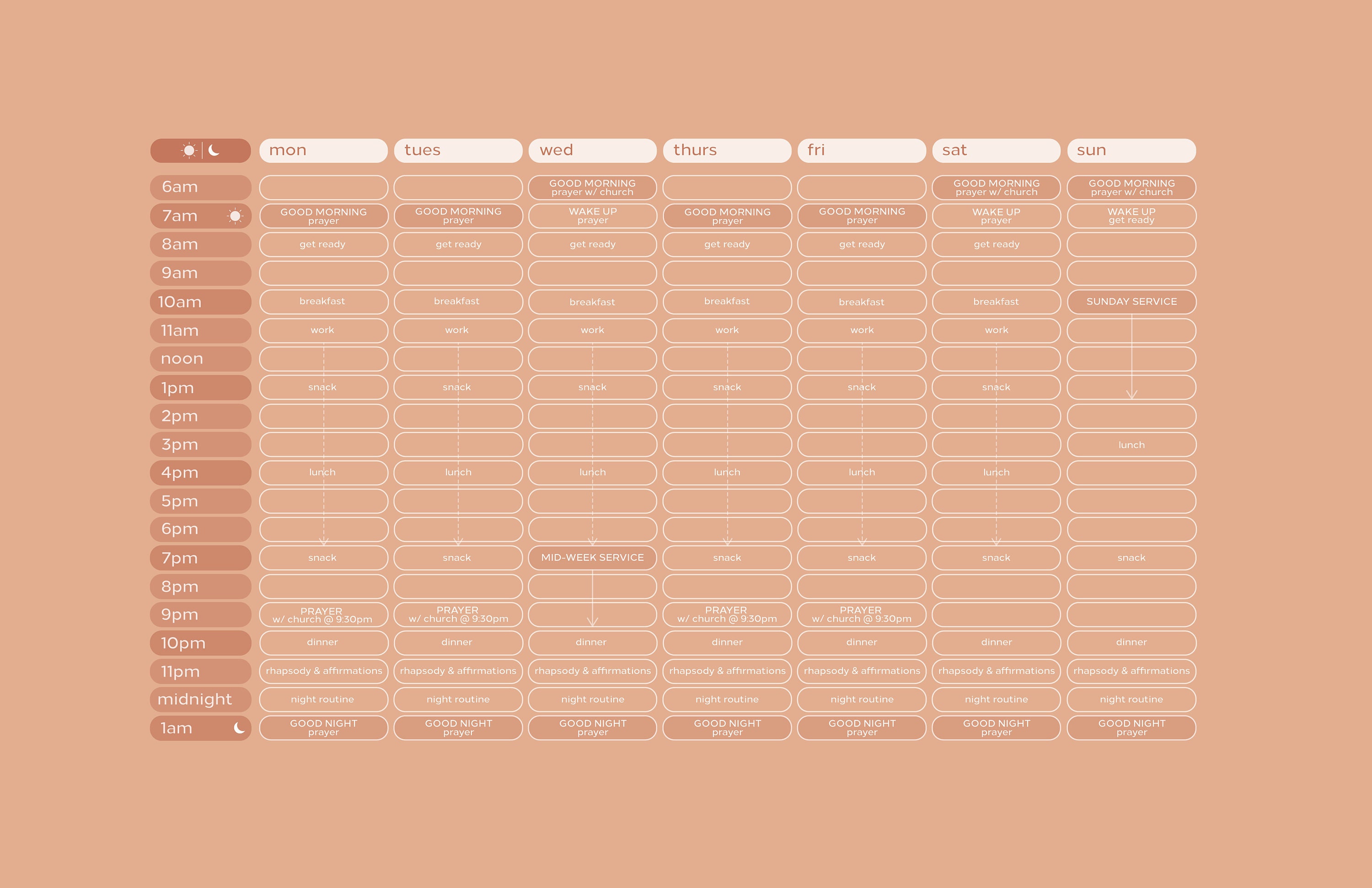 Large Daily Planner Desktop Wallpaper, Aesthetic Planner, Minimal ...