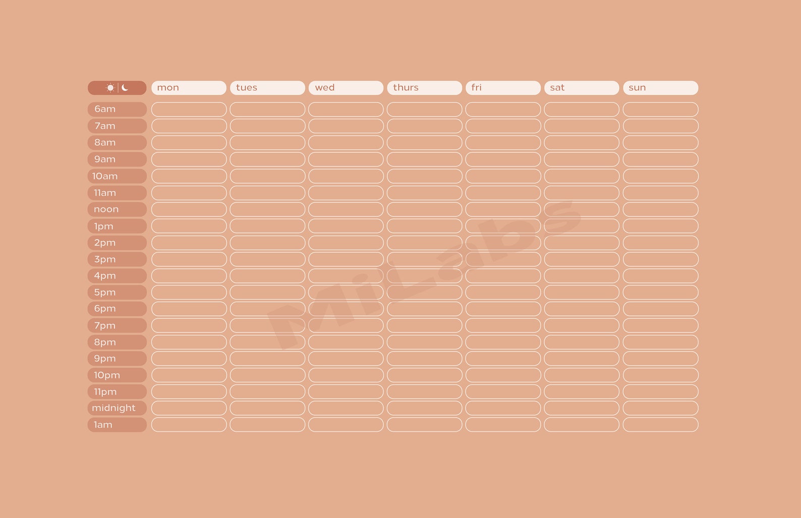 Large Daily Planner Desktop Wallpaper, Aesthetic Planner, Minimal ...