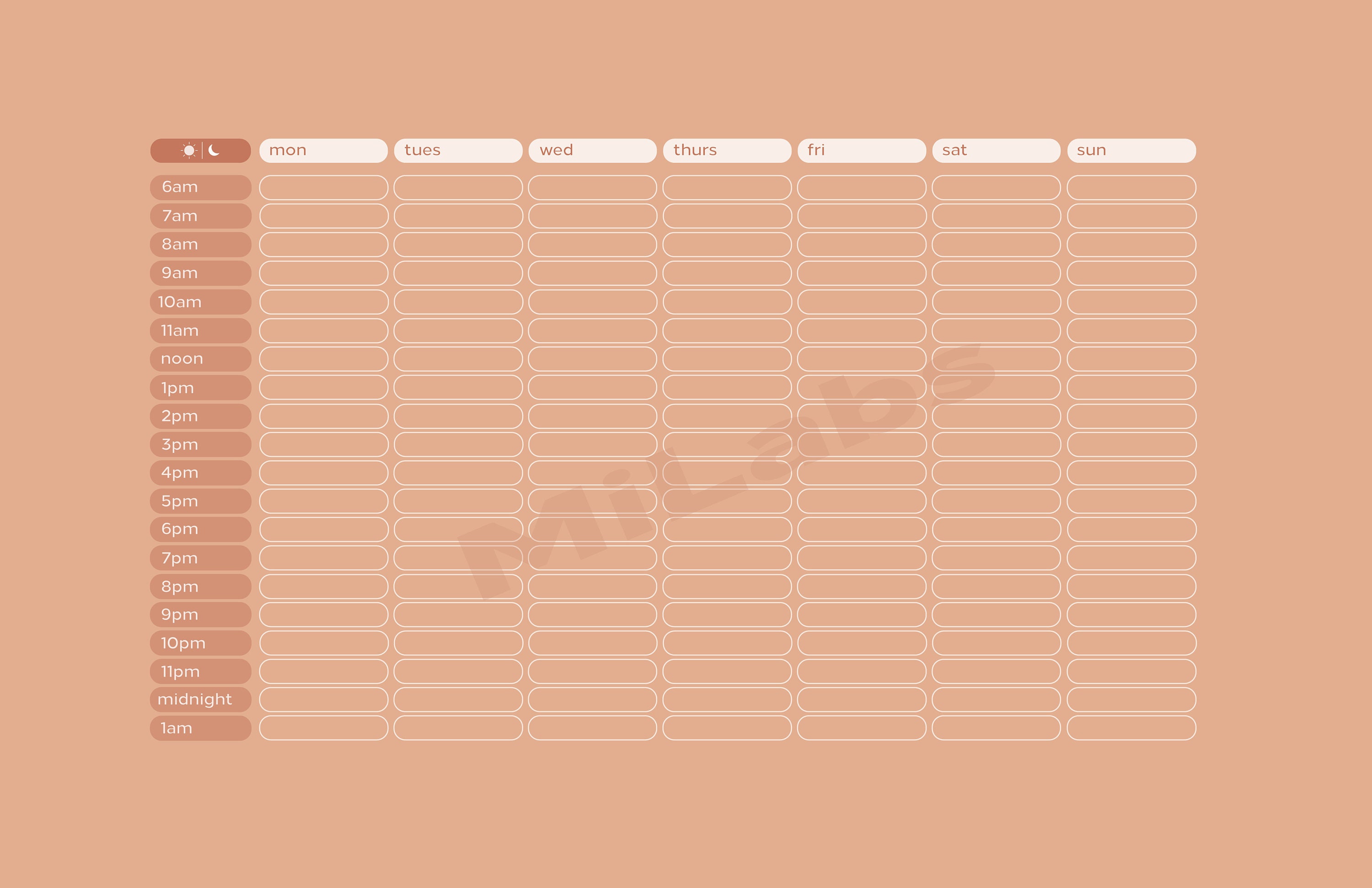 Large Daily Planner Desktop Wallpaper, Aesthetic Planner, Minimal ...
