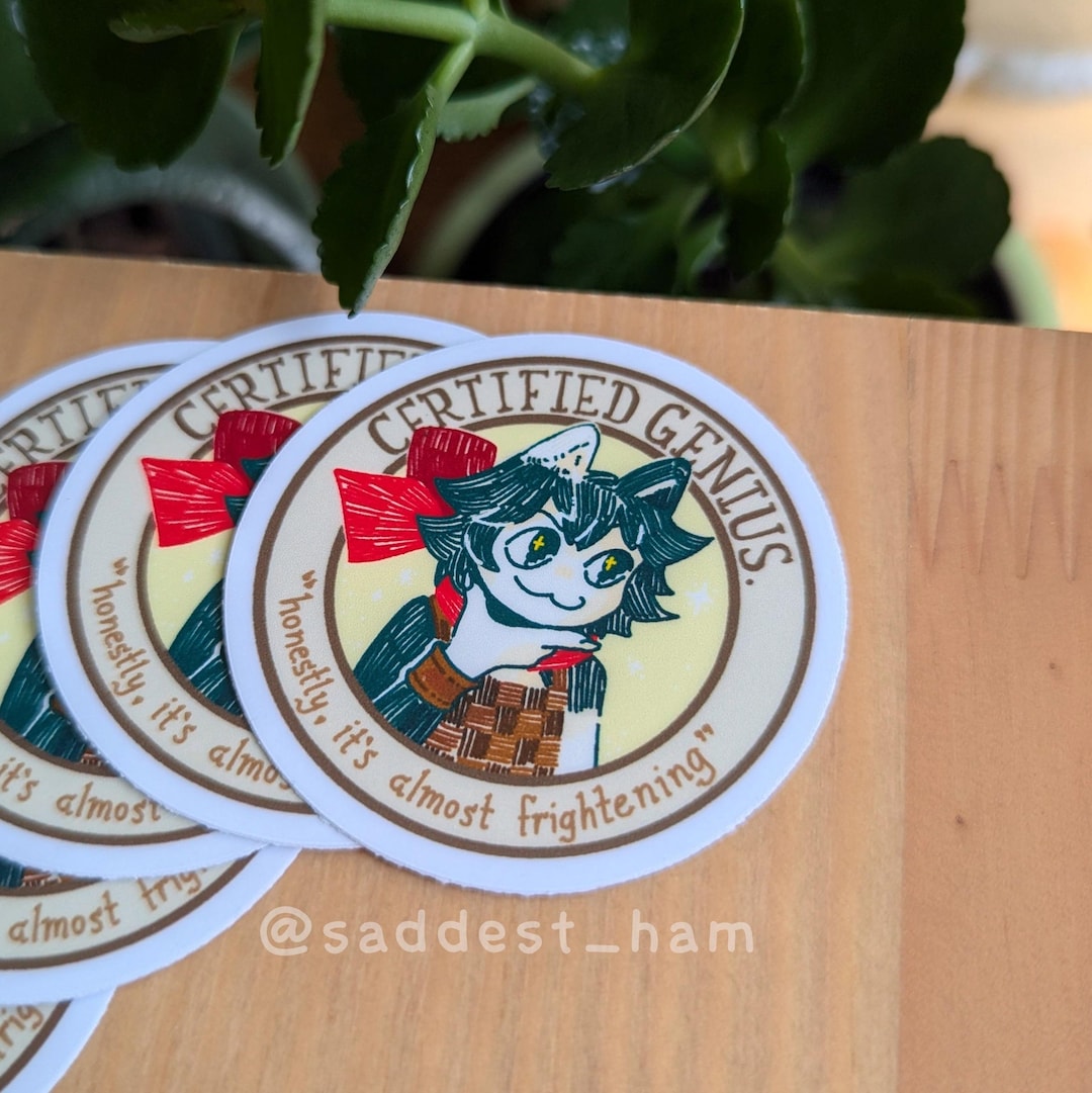 Certified Genius, Izutsumi Vinyl Sticker, Delicious in Dungeon - Etsy