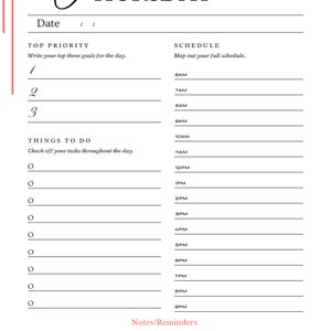 Printable Weekly Planner, Downloadable Planner, Weekly Schedule Planner ...