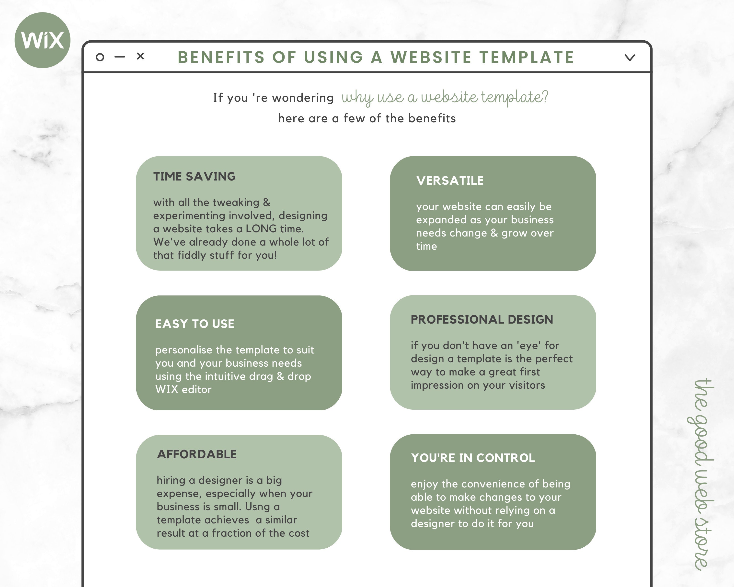 WIX Website Template Life Coach Holistic Web Design WIX Template Small ...