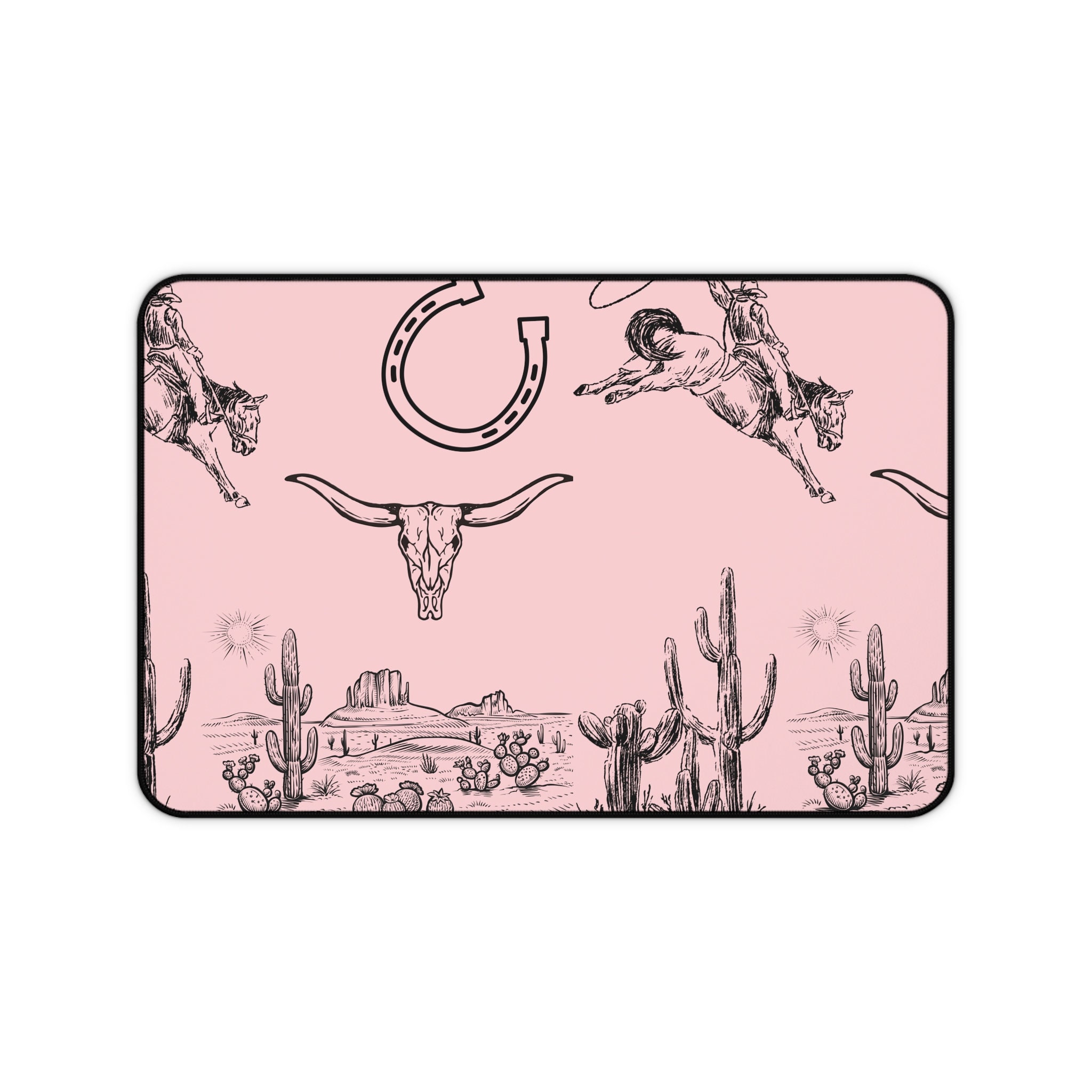 Pink Cowboy, Western , Wild West Design Desk Mat - Etsy