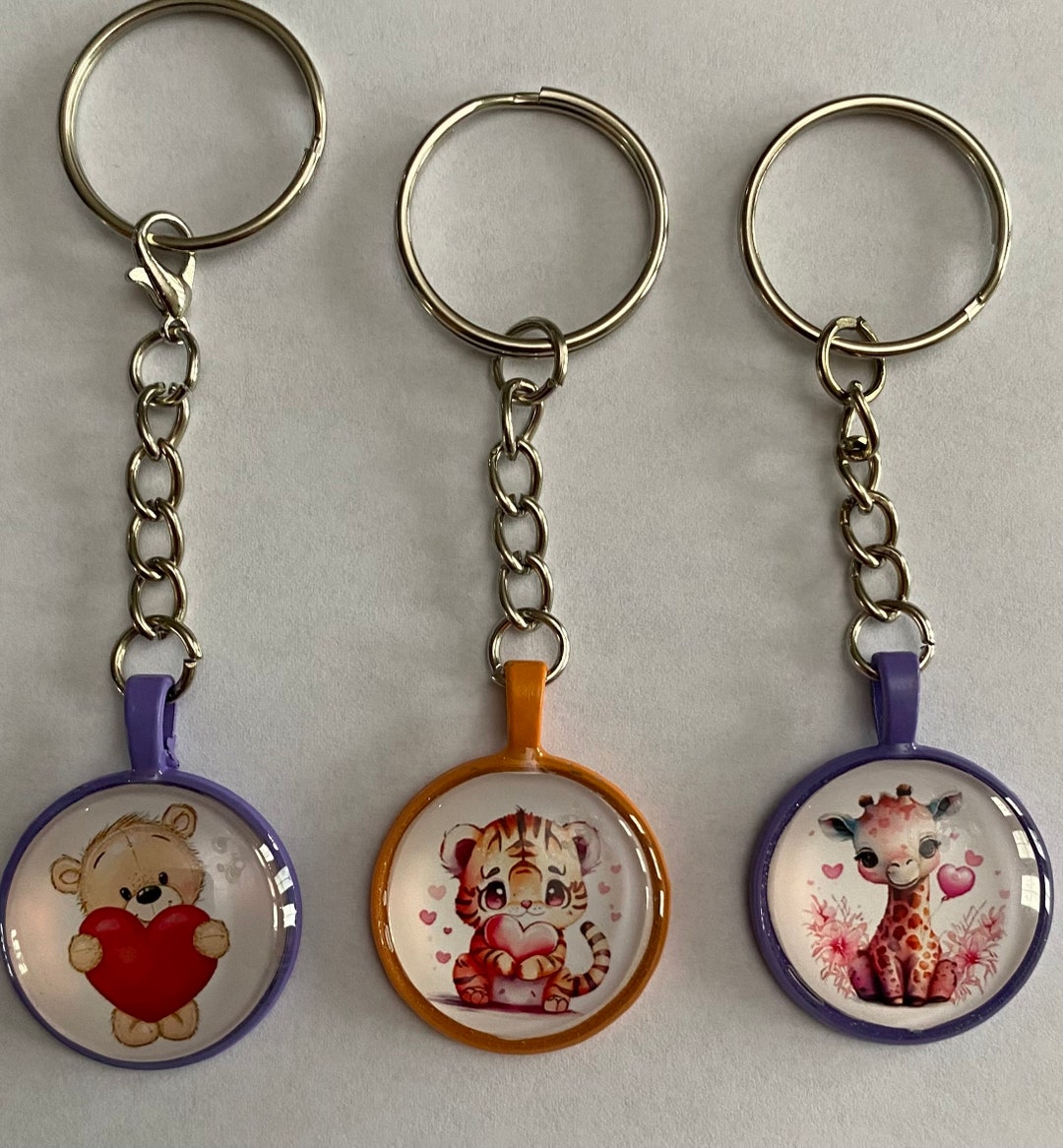 Cute Animal Keychains - Etsy
