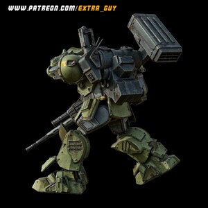 100mm/200mm Robot Bulky Mech Dreadnought by Extra Guy - Etsy