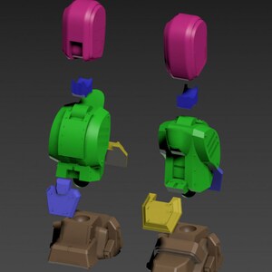 100mm/200mm Robot Bulky Mech Dreadnought by Extra Guy - Etsy