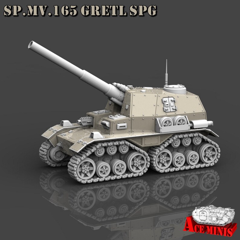 Sp.mv.165 GRETL SPG Tank Panzer by ACE Minis - Etsy Australia