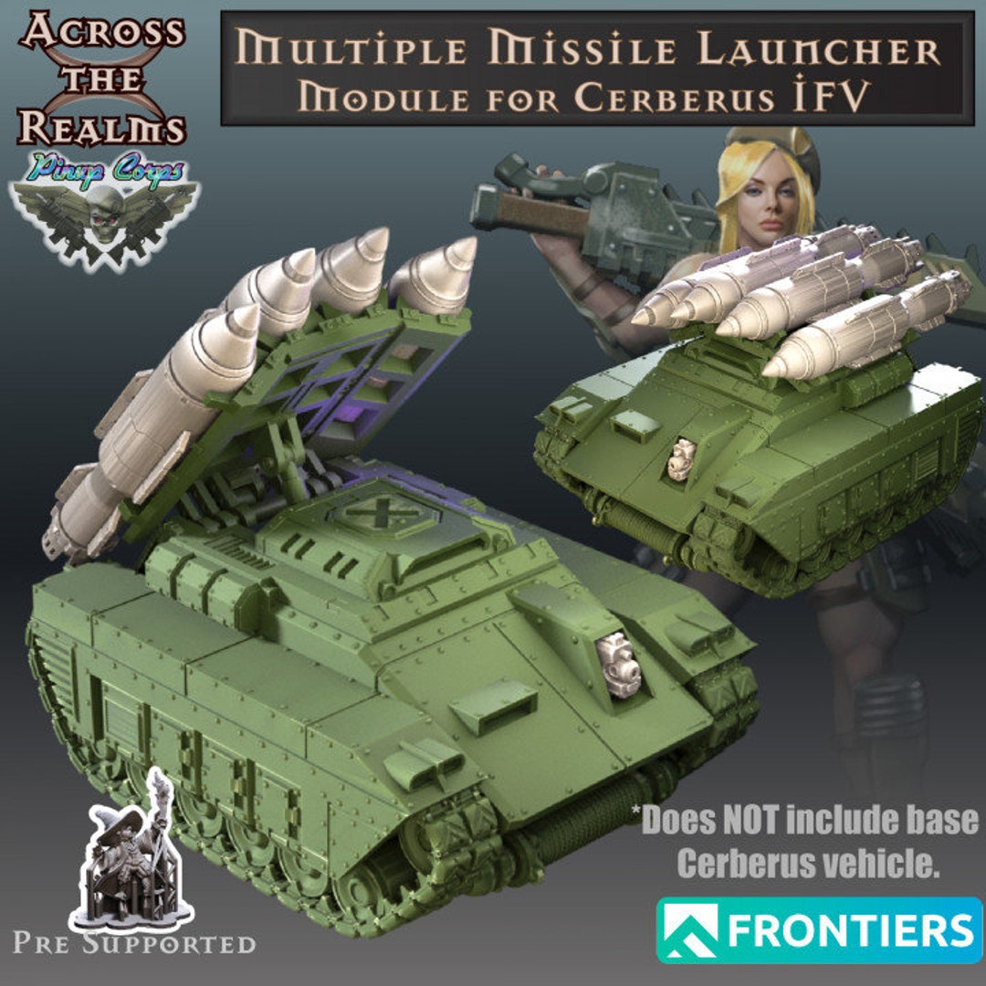Multiple Missle Launcher Battle Tank Pinup Corps Stormbabe Female ...