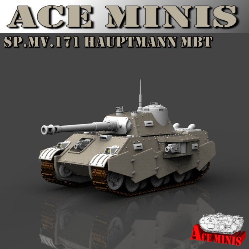 Sp.mv.171 Hauptmann MBT Tank by ACE Minis Panther - Etsy