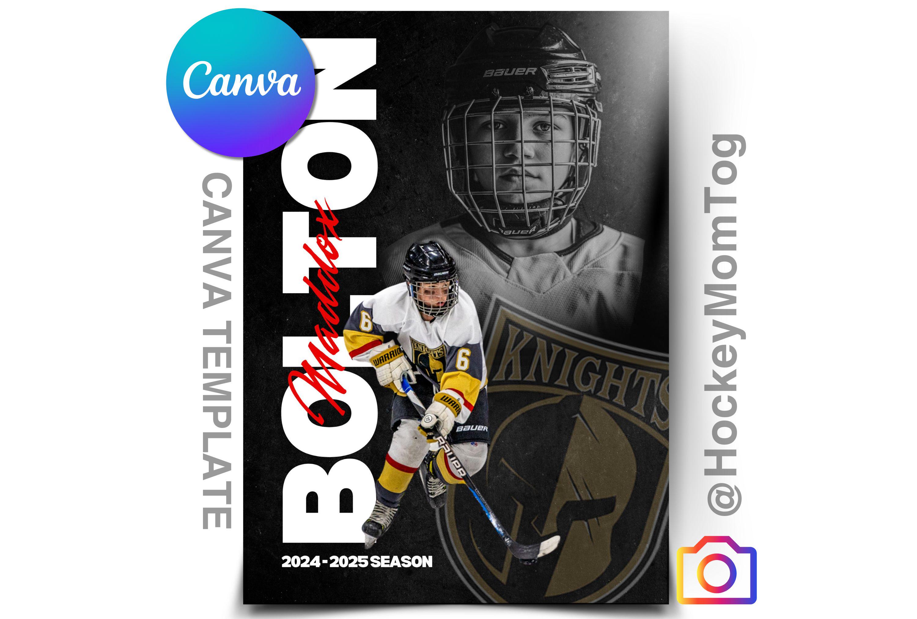 Sports Player Poster CANVA Template With Video Tutorial - Etsy