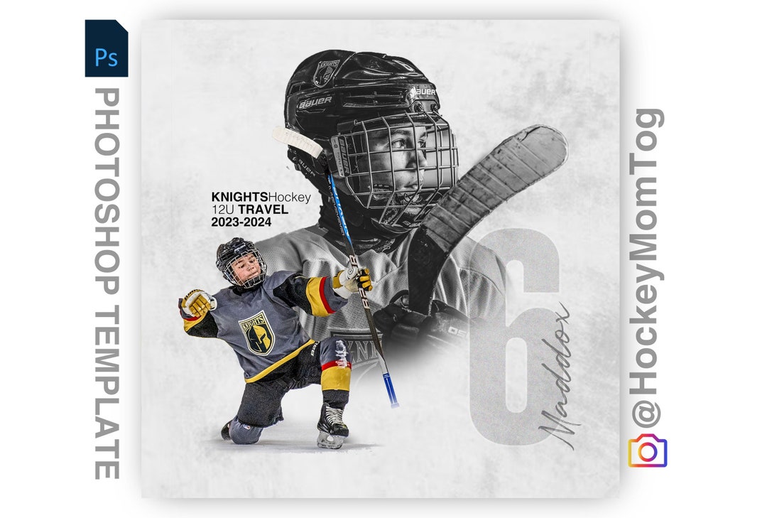 Sports Player Poster Photoshop Template - Etsy