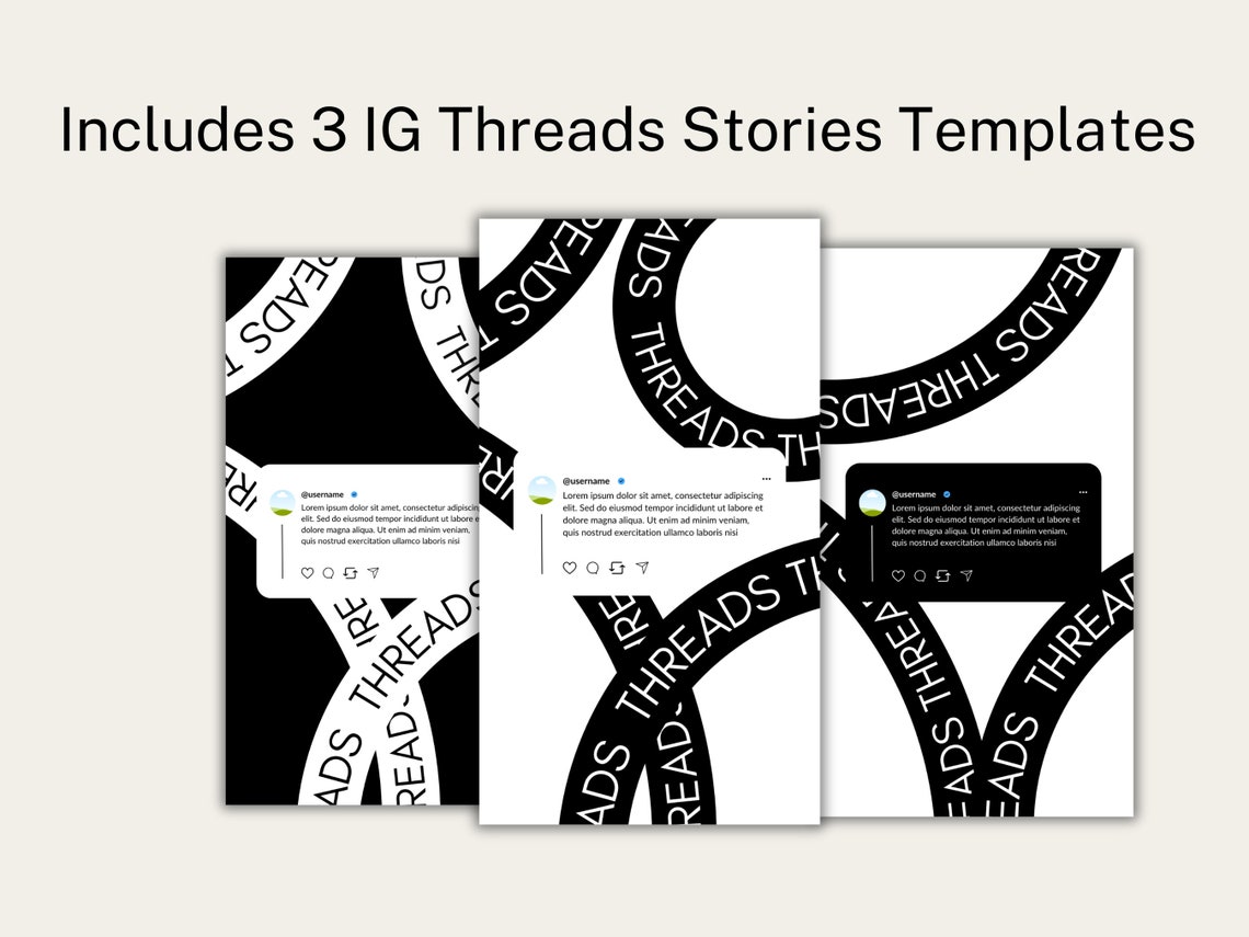 CANVA THREADS TEMPLATE, Canva Template, New Threads App, Free Version ...