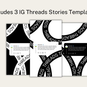 CANVA THREADS TEMPLATE, Canva Template, New Threads App, Free Version ...