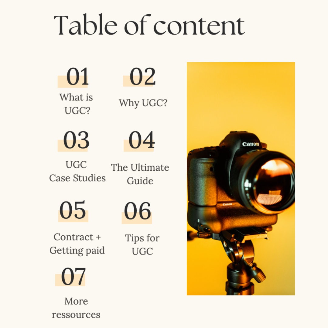 Le Guide Complet Pour Créateurs UGC | UGC Kit | Ugc Portfolio | Contenu ... Le Guide Complet Pour Créateurs UGC | UGC Kit | Ugc Portfolio | Contenu ...