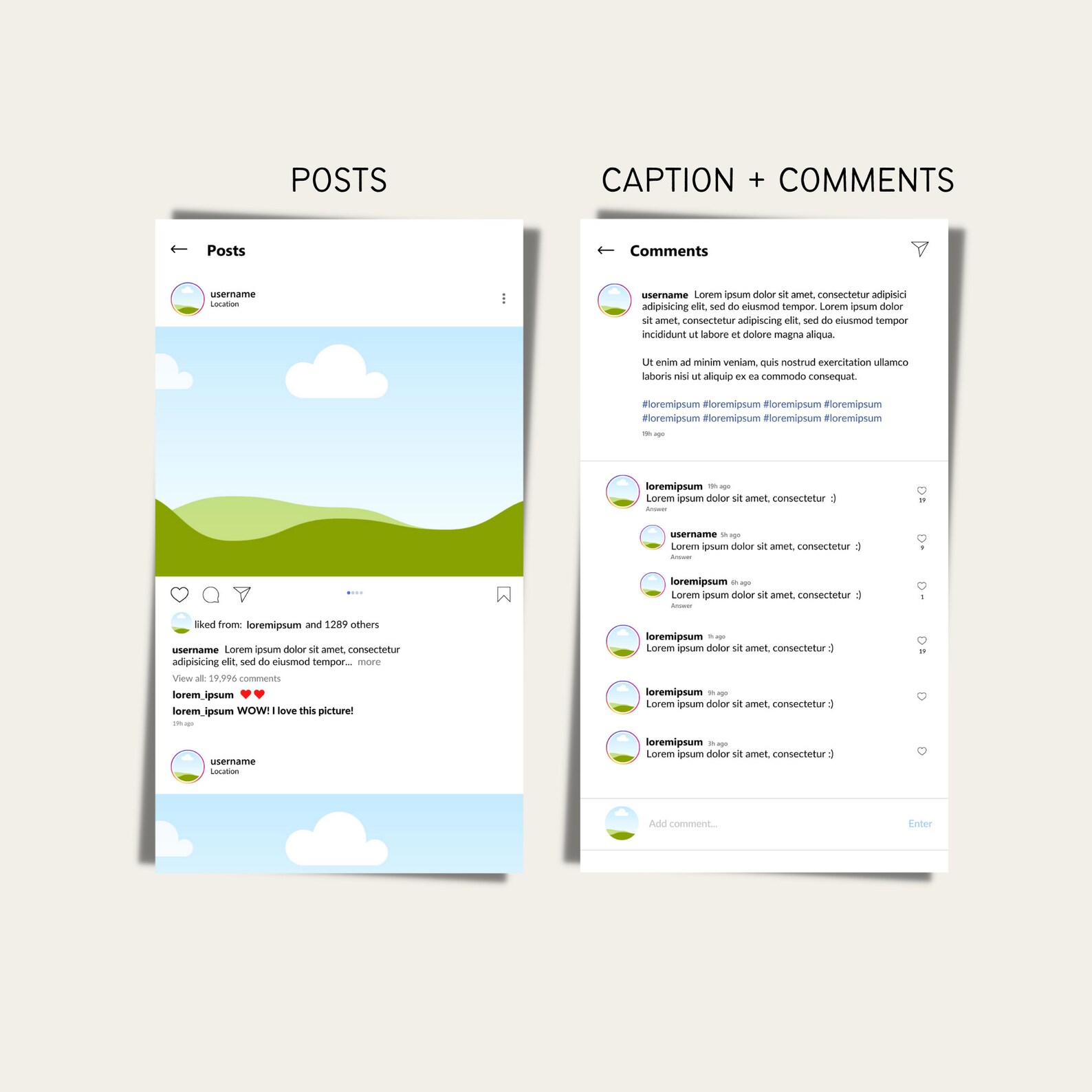 Instagram Mockup Template: Feed, Reel, Explore Page (canva, Digital ...