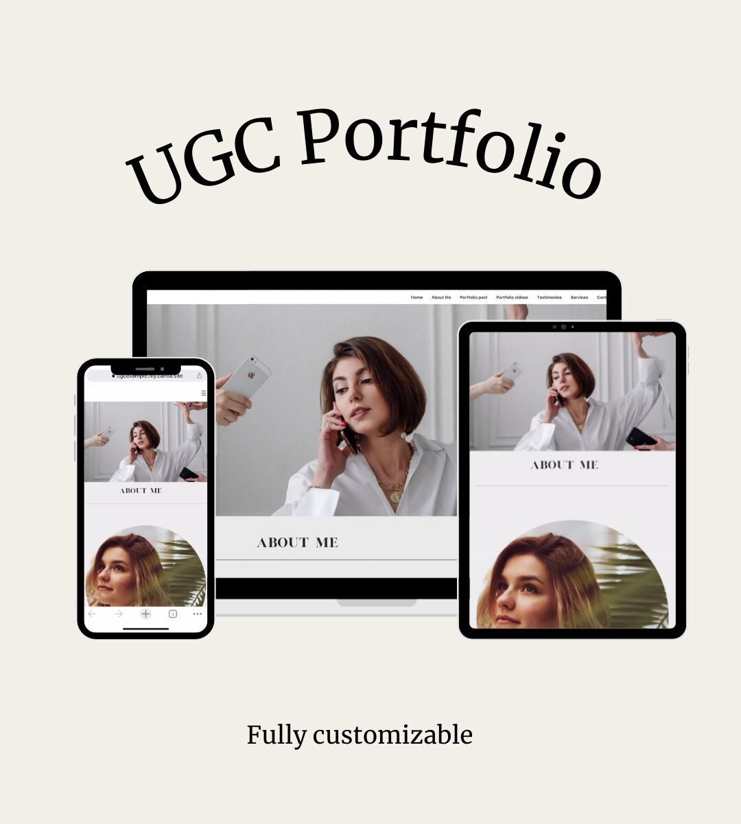 UGC Portfolio | UGC Template | UGC Media Kit | Minimal Ugc Portfolio ...