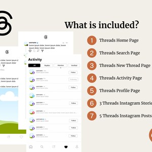 CANVA THREADS TEMPLATE, Canva Template, New Threads App, Free Version ...
