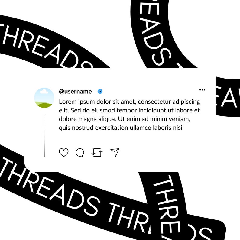 CANVA THREADS TEMPLATE, Canva Template, New Threads App, Free Version ...