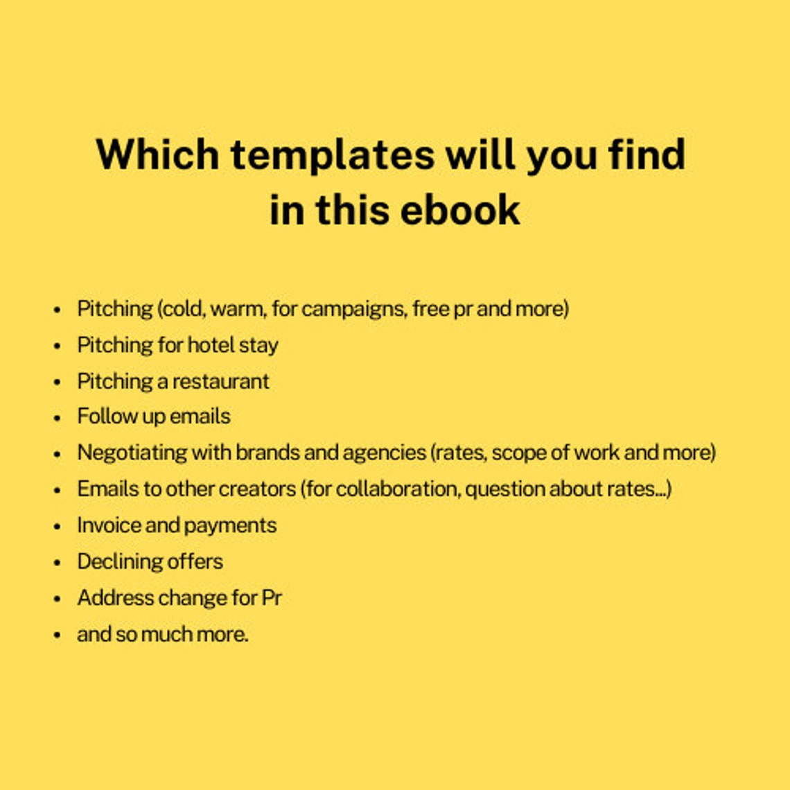 Influencer Email Pitch for Content Creators, UGC Brand Templates ...