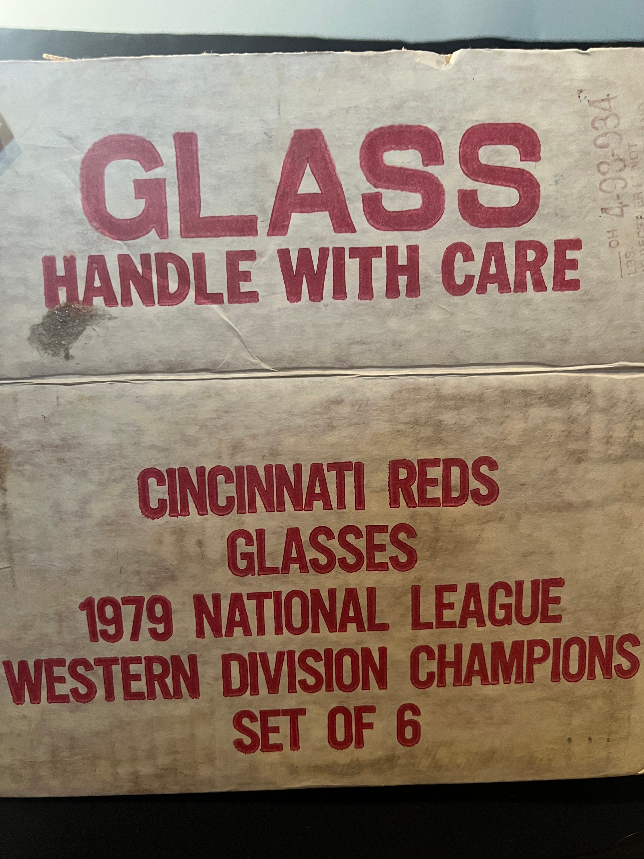 Cincinnati Reds Glass Cups 1970s - Etsy