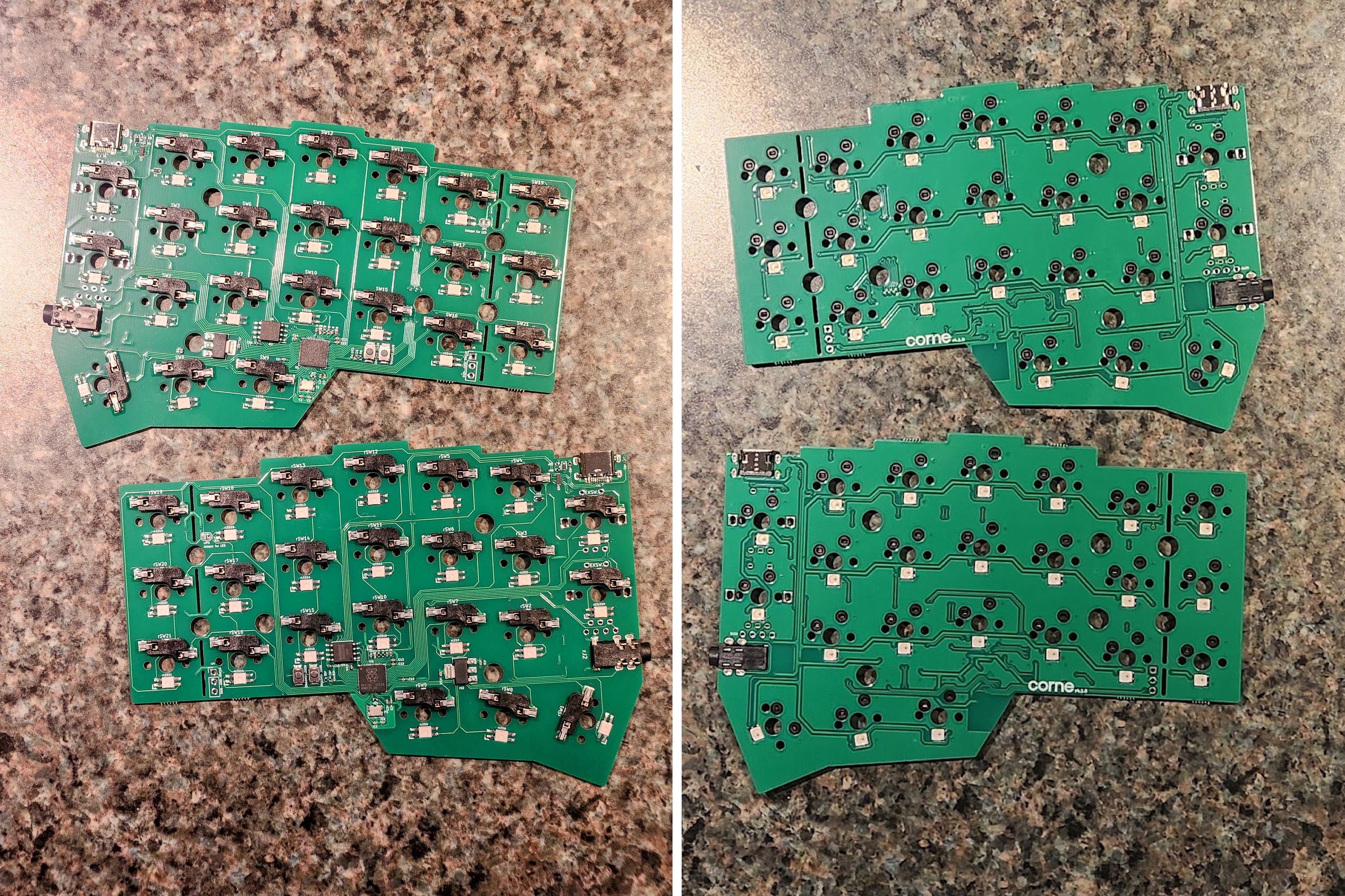 Corne V4.1 Keyboard Fully Built - Cherry MX Style - Pre Soldered ...