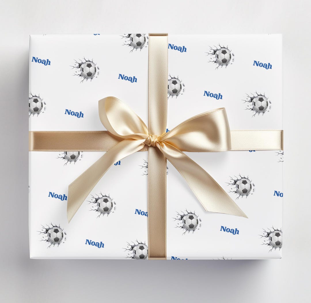 Custom Sports Wrapping Paper, Personalized Gift Wrap for Sports Lovers ...