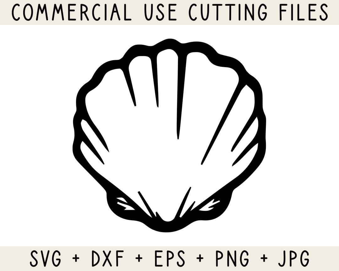 Seashell SVG PNG DXF Water Beach Ocean Summer Vacation Vector ...