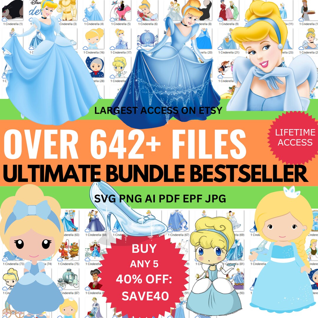 Largest Cinderella PNG Cinderella Clipart Cinderella - Etsy UK