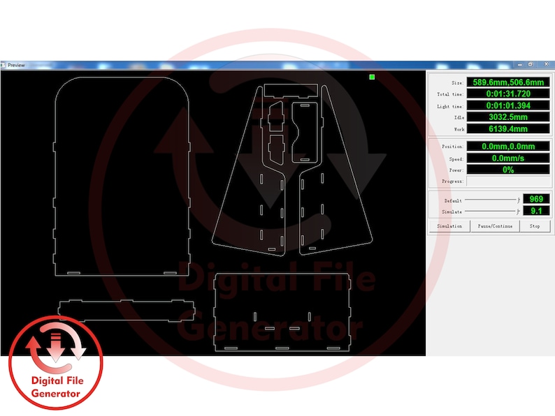 Desktop A4 Size Brochure Holder SVG / Dxf / Cdr / Ai / Pdf / Dwg Laser ...