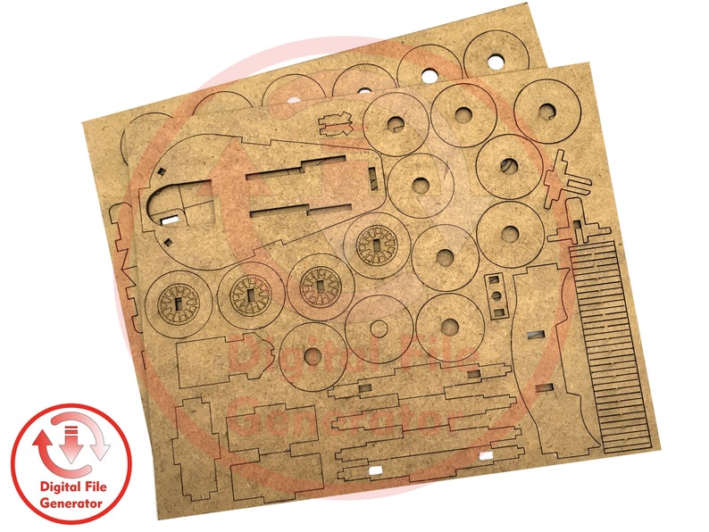 F1 Formula Car Model for 1/8" or 3.1mm Thk Wood - SVG / Dxf / Cdr / Ai ...