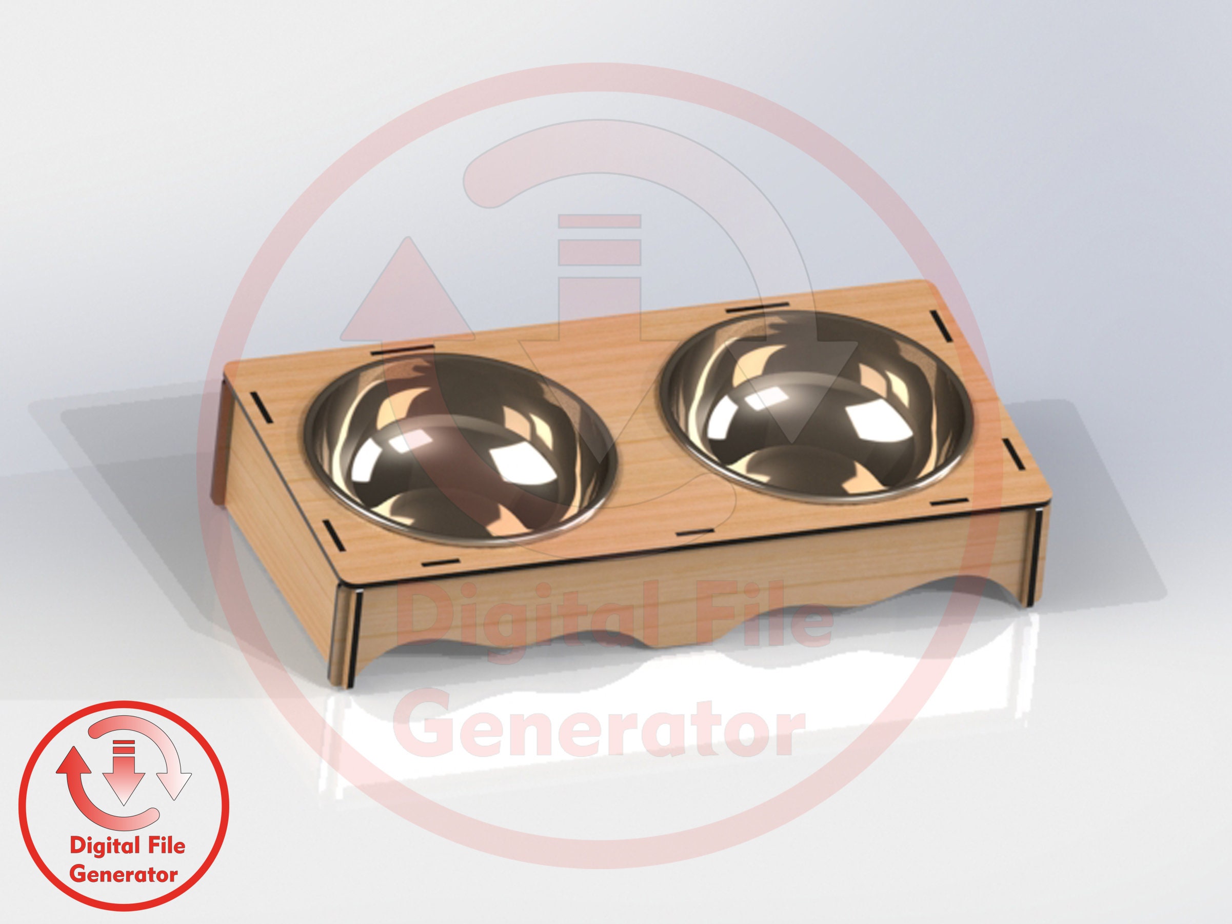 Pet Bowl Cat Dog Bowl SVG / Dxf / Cdr / Ai / Pdf / Dwg Laser Cut File ...