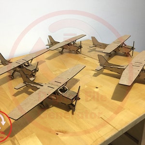Cessna 3D Puzzle Air Plane Model for 1/8" or 3.1mm Wood - SVG / Dxf ...